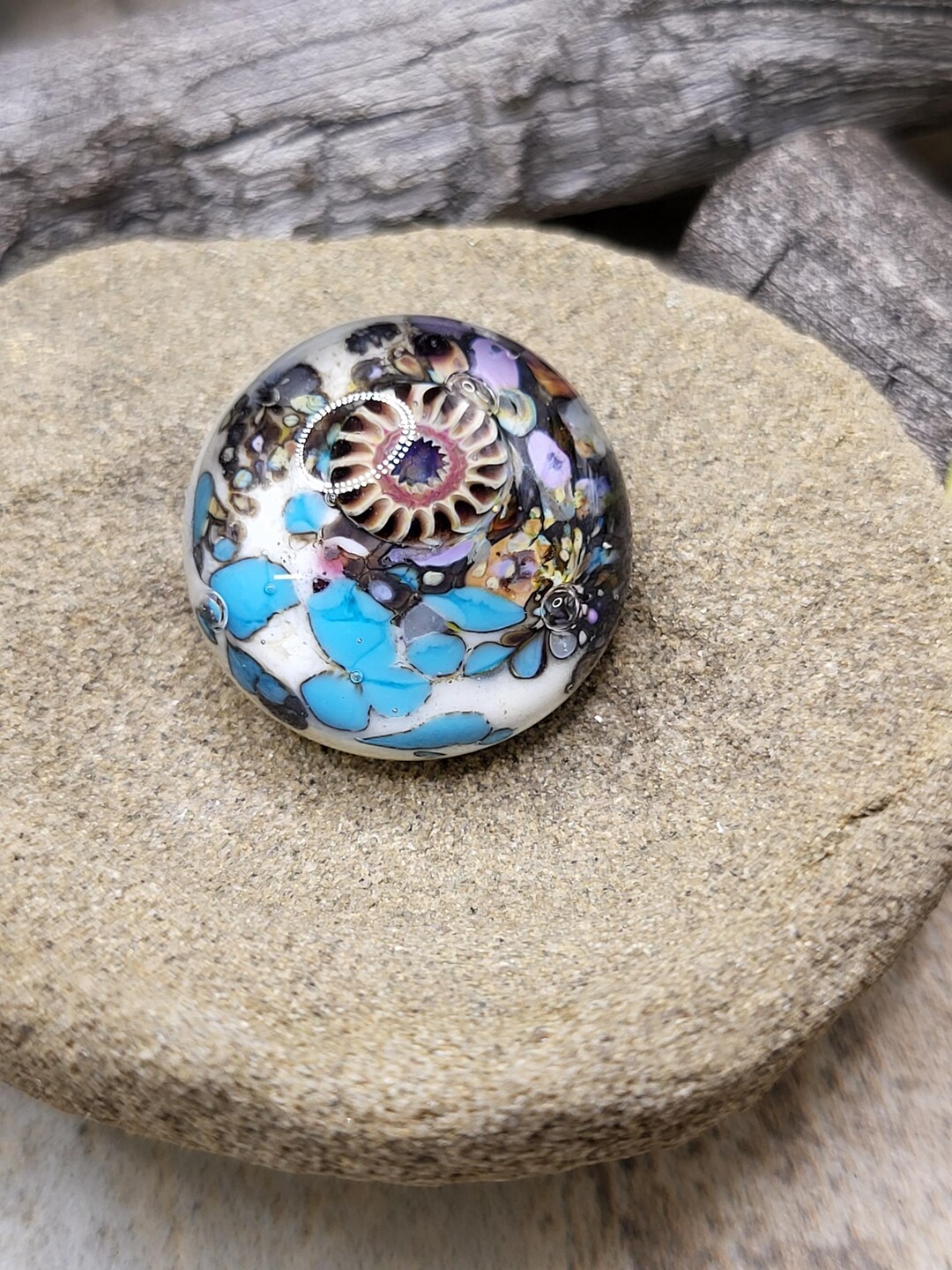 Handmade Glass Paperweight Button - Etsy