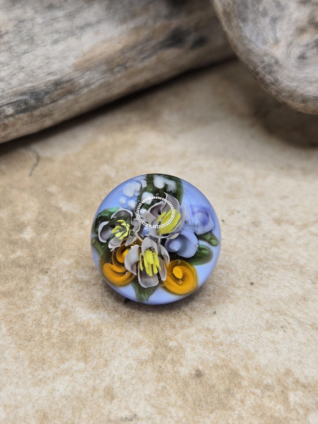 Handmade Glass Paperweight Button - Etsy