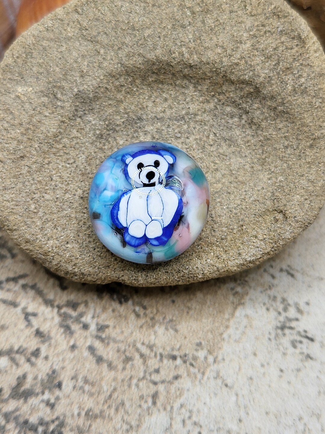 Handmade Glass Paperweight Button - Etsy