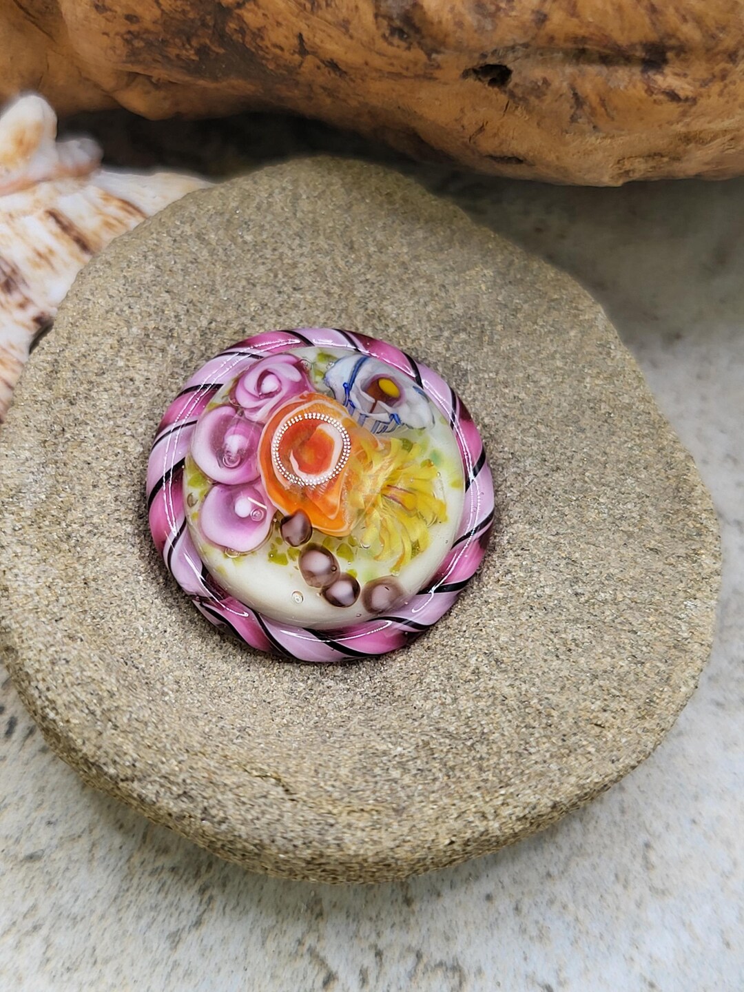 Handmade Glass Paperweight Button - Etsy