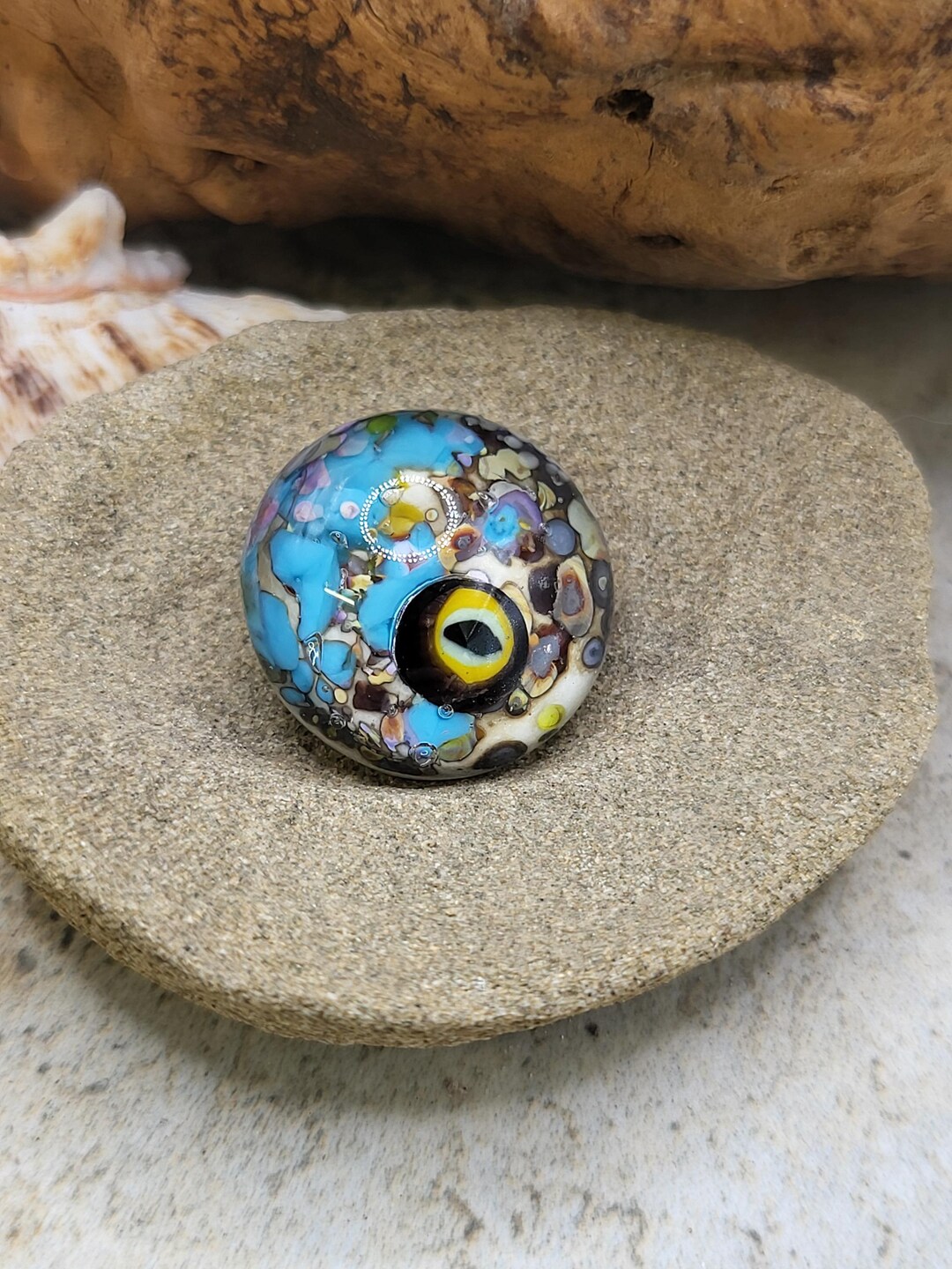 Handmade Glass Paperweight Button - Etsy
