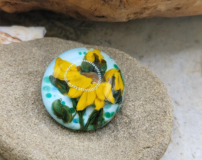 Handmade Glass Paperweight Button - Etsy