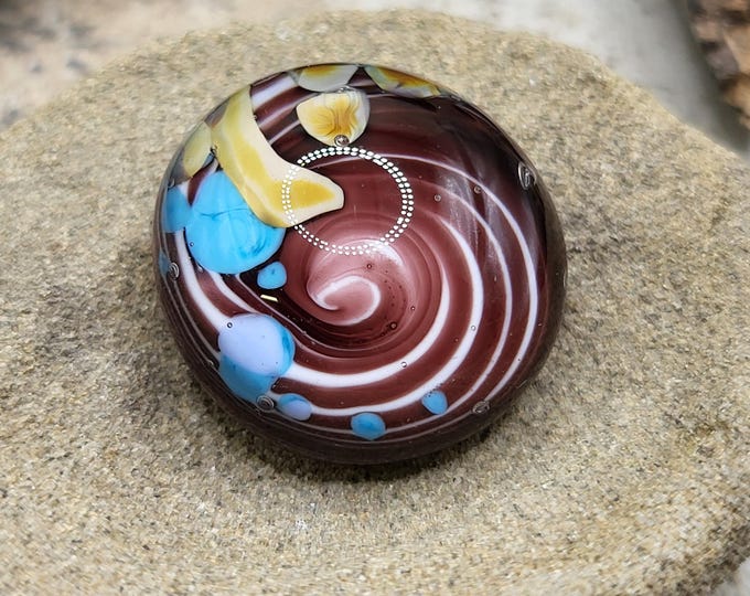 Handmade Glass Paperweight Button - Etsy