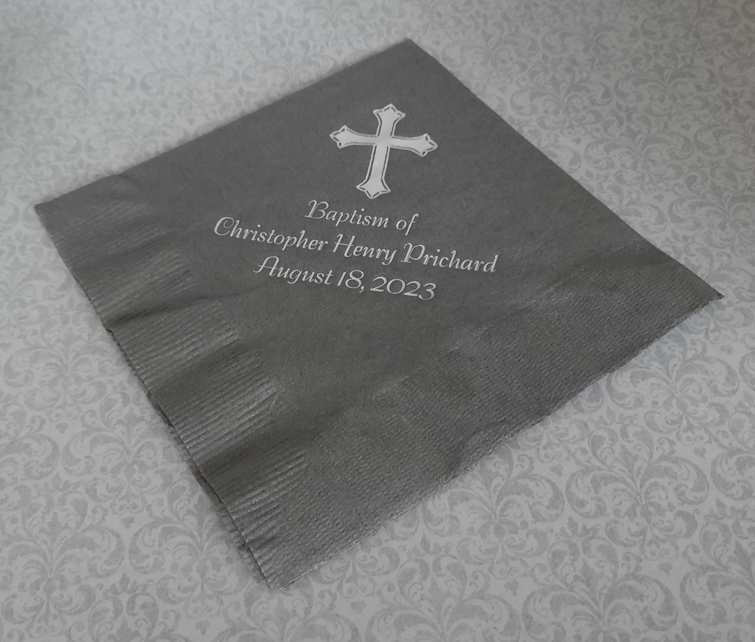 Baptism Napkins Christening Napkins First Communion Napkins - Etsy UK