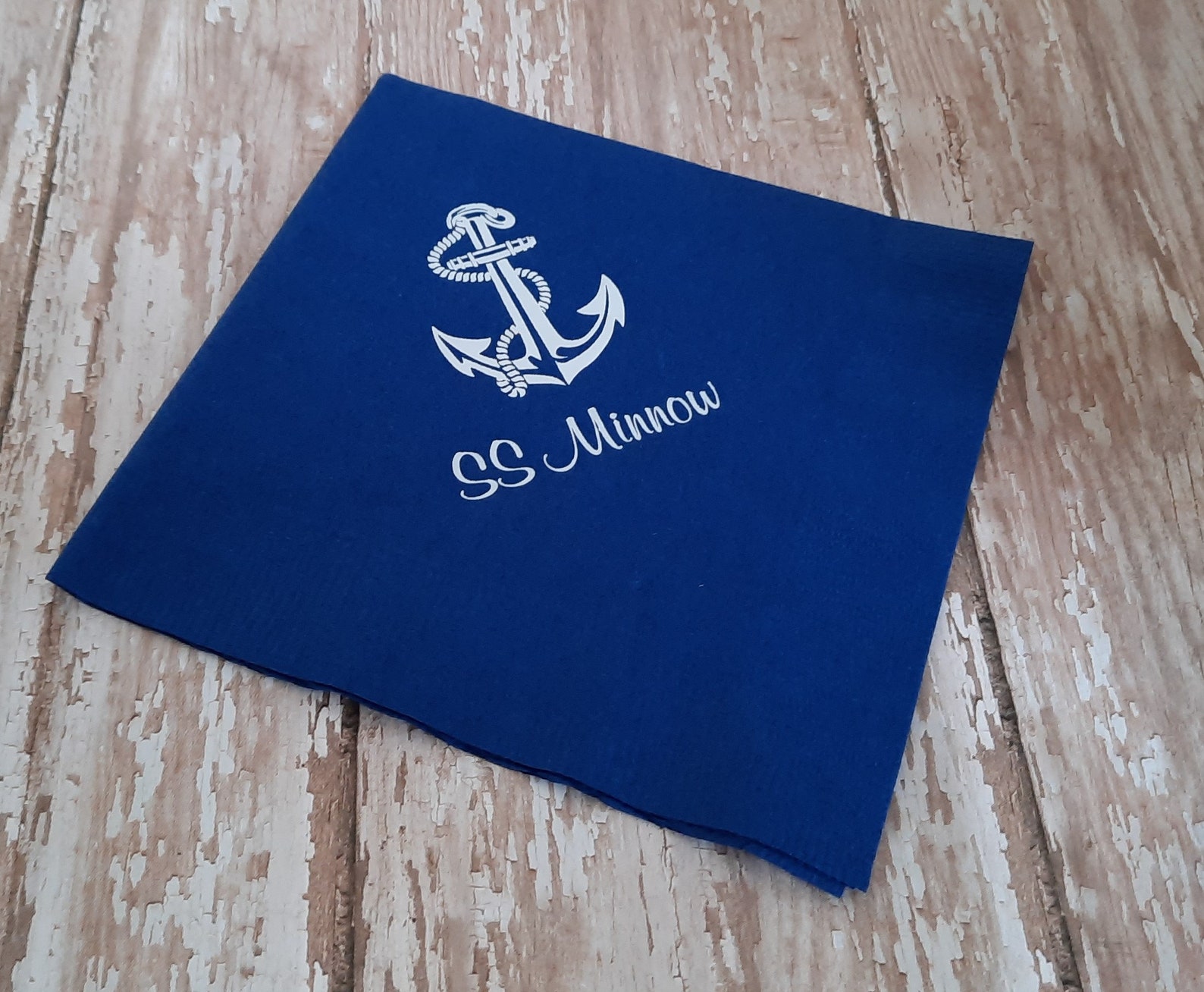 Boat Napkins Yacht Napkins Nautical Napkins Anchor Napkins Sailing ...
