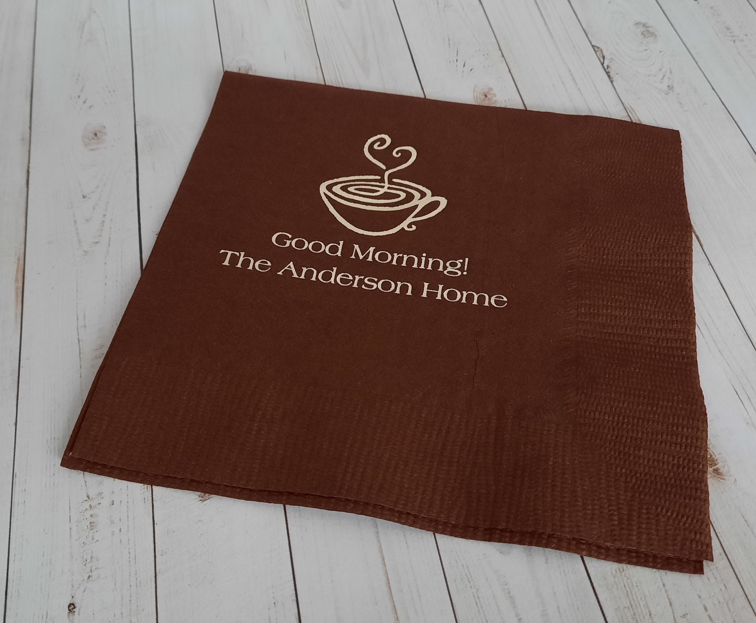 Coffee Napkins Personalized Coffee Time Napkins Personalized - Etsy