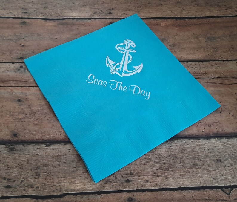 Boat Napkins Yacht Napkins Nautical Napkins Anchor Napkins Sailing ...