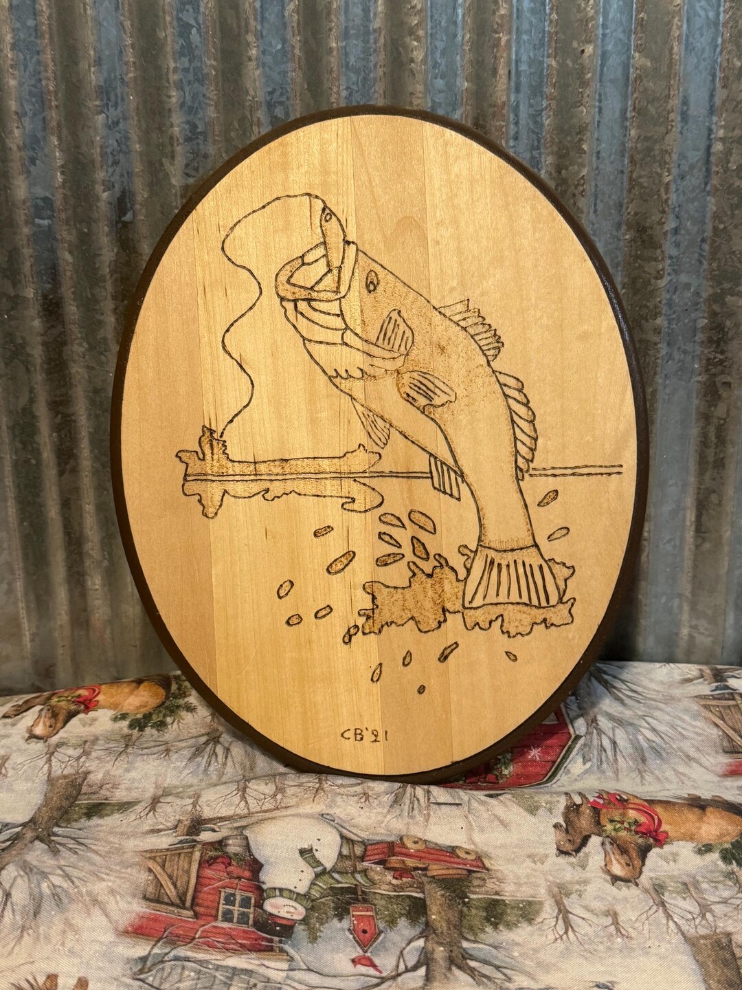 Bass Fish Wood Burning - Etsy
