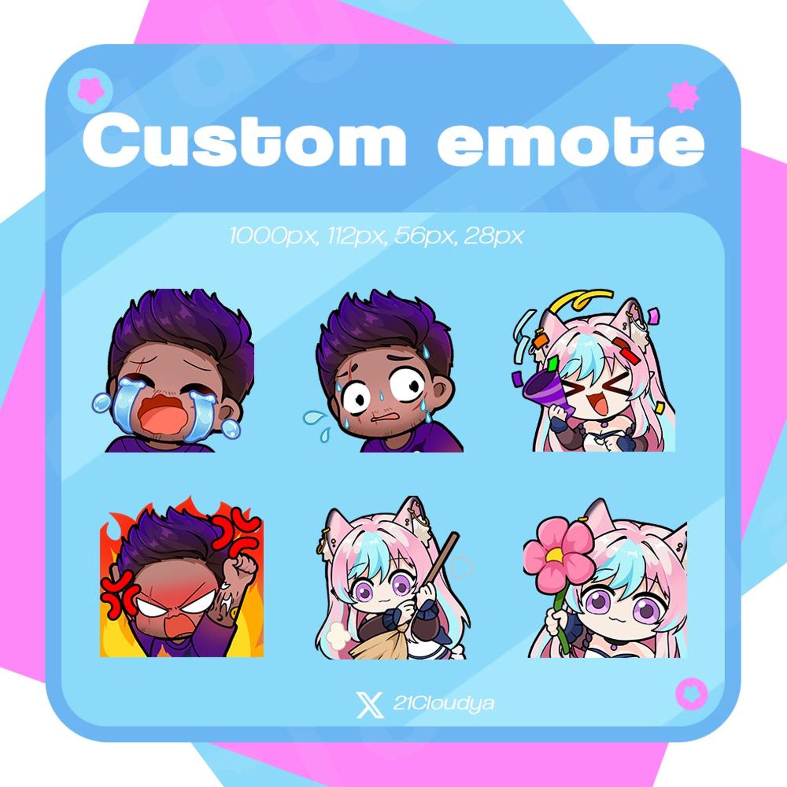 Custom Emote, Twitch Emote, Streaming, Channel Point, Badges, Sub ...