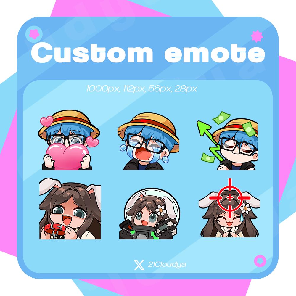 Custom Emote, Twitch Emote, Streaming, Channel Point, Badges, Sub ...