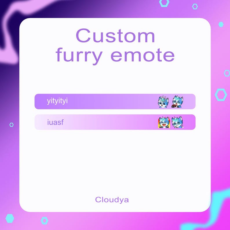 Custom Furry Emote - Etsy