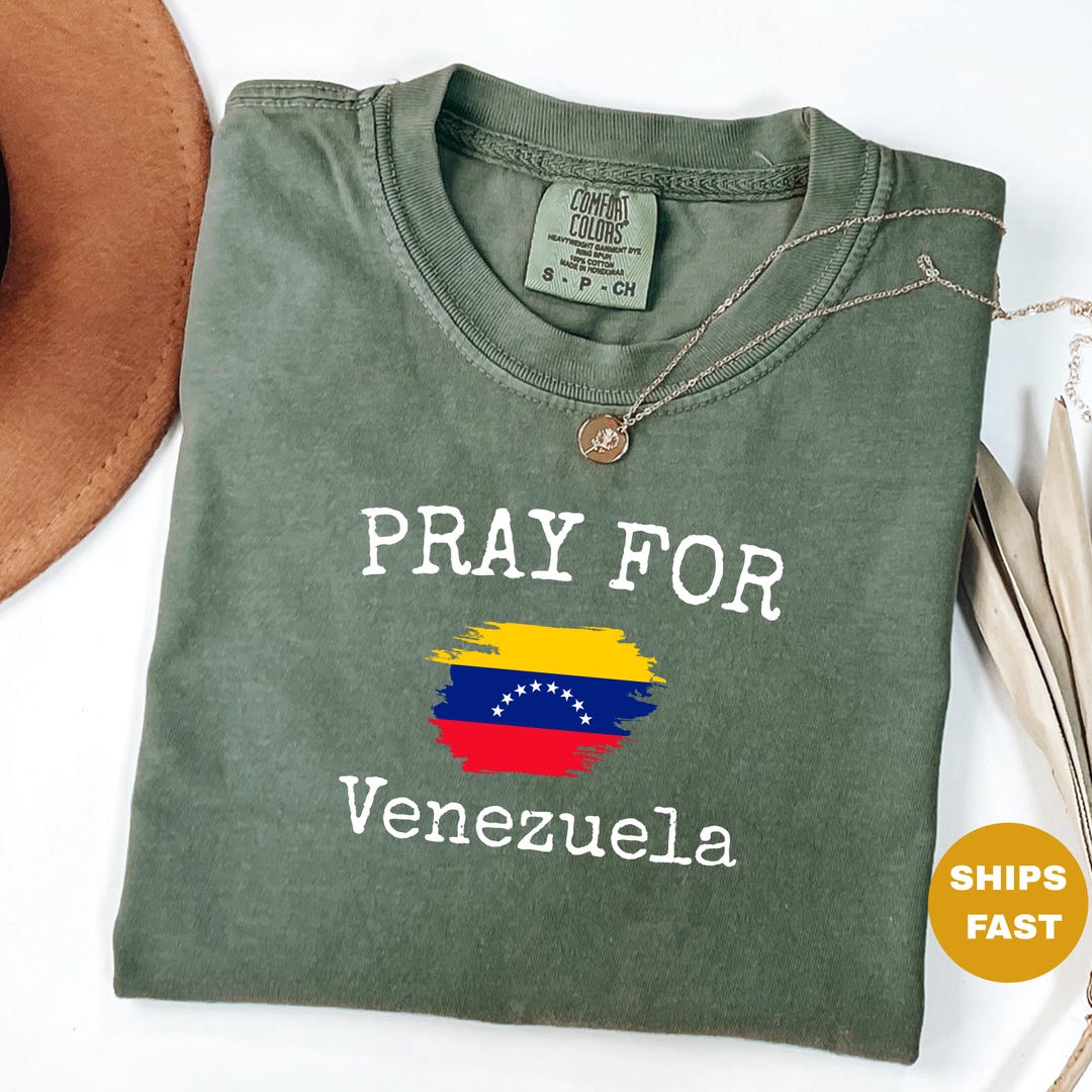 Pray for Venezuela Shirt, Venezuela Flag T Shirt, Comfort Colors ...