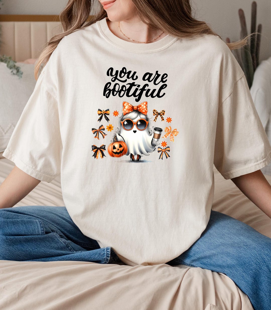 Comfort Colors®halloween Ghost Shirt,bootiful Shirt,cute Halloween ...