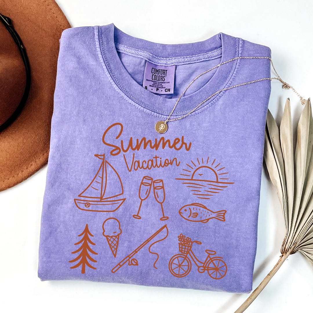 Summer Vacation Shirt,funny Beach Shirt,ocean Shirt,beach Vacation,fish ...