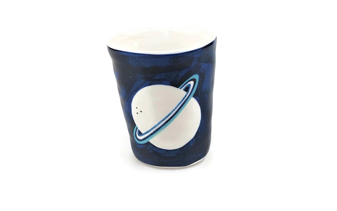 Lisa Junius Night Sky Saturn Mug - Etsy