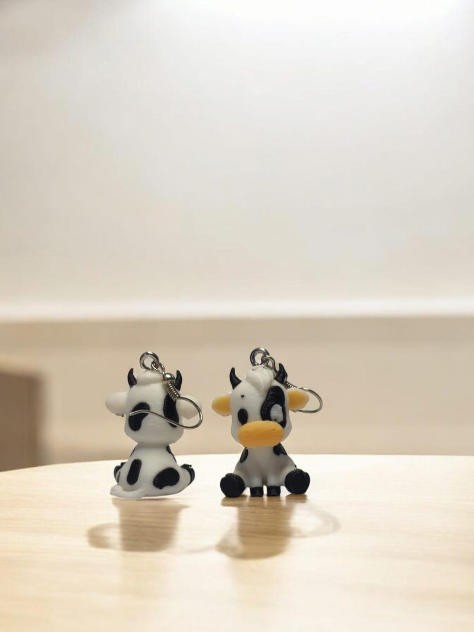 Cute Cow Figure Earrings - Etsy