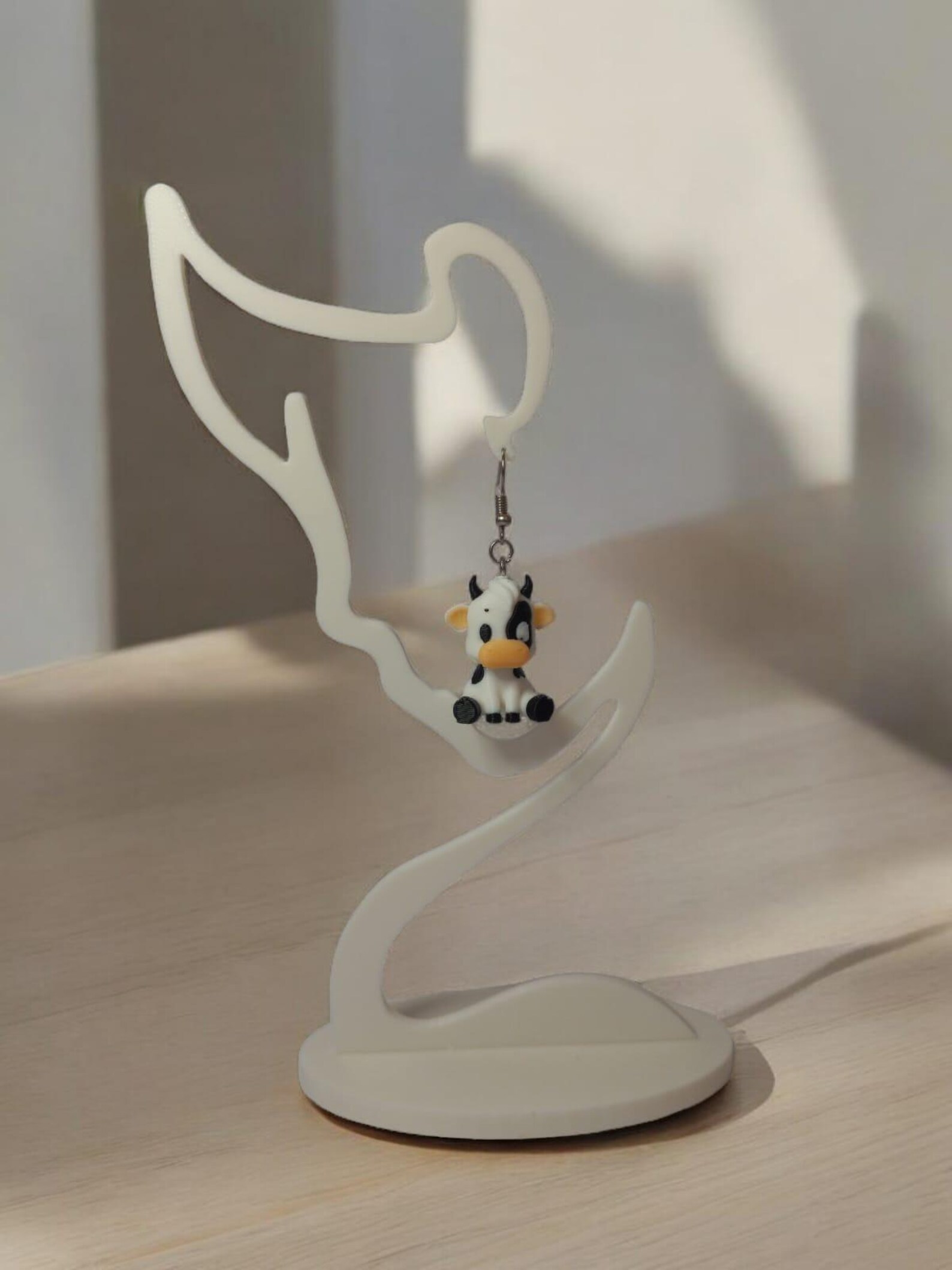 Cute Cow Figure Earrings - Etsy