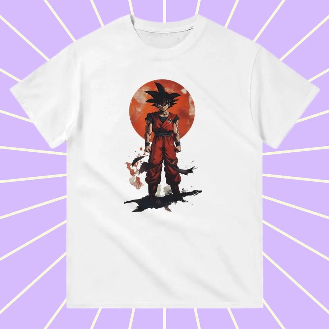 Son Goku T-shirt Dragon Ball Z Goku Tee Anime Fan Gift Super Saiyan ...