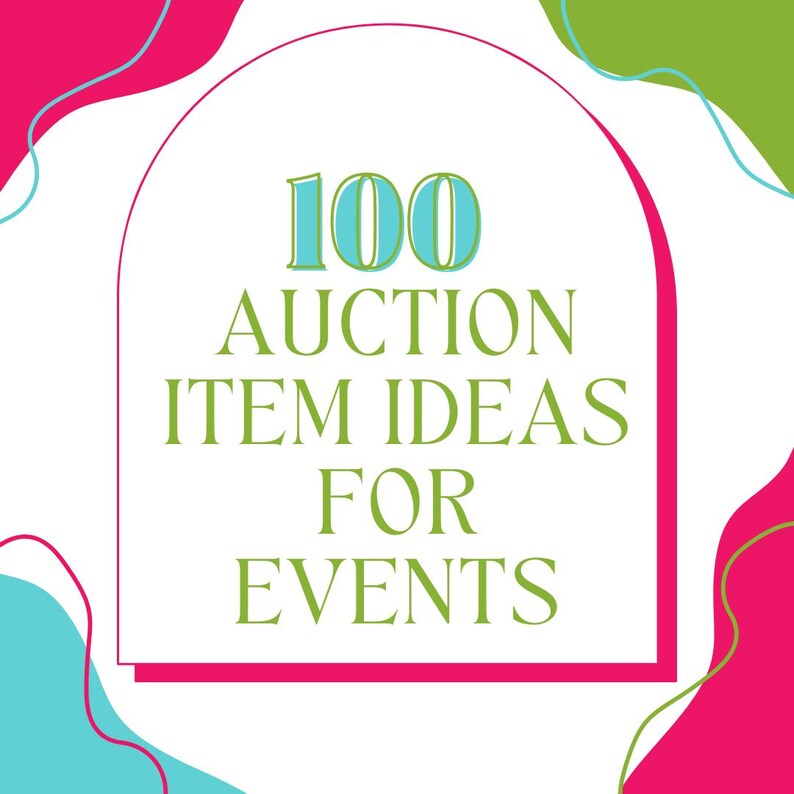 100 Auction Item Ideas for Nonprofit Events - Etsy
