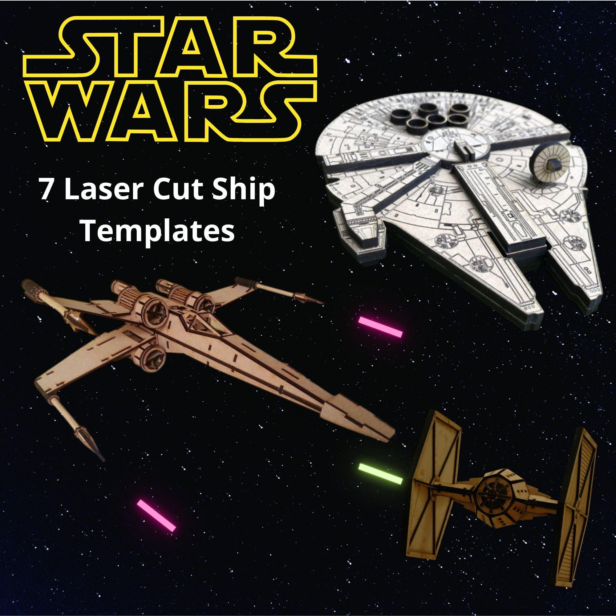Star Wars Puzzle Pack 7 Ships Laser Cut Bundle Set SVG Files Star Wars ...