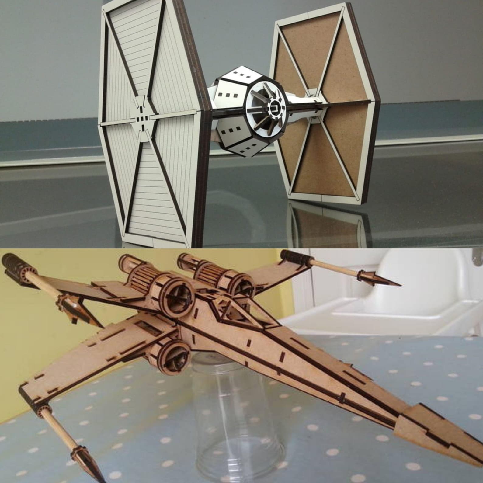 Star Wars Puzzle Pack 7 Ships Laser Cut Bundle Set SVG Files Star Wars ...