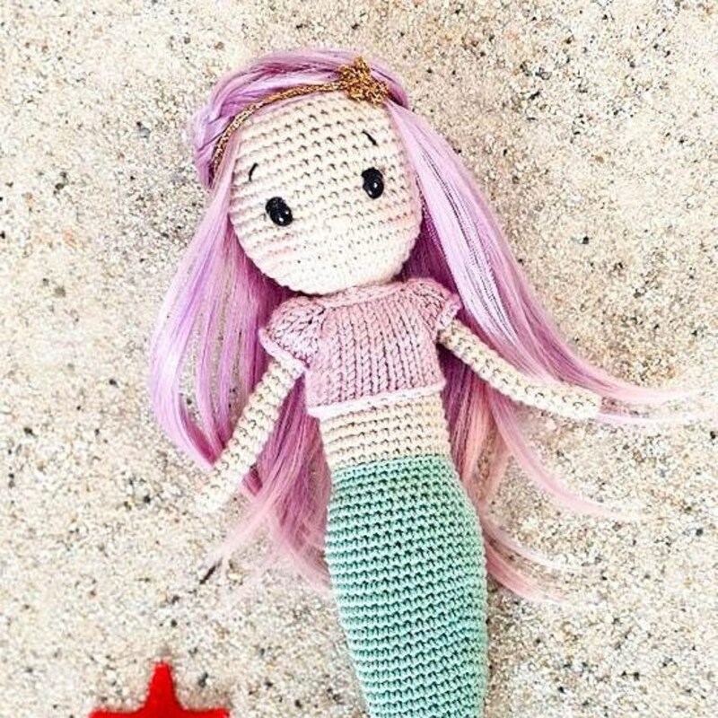 Mermaid Stuffed Fabric Doll - Etsy