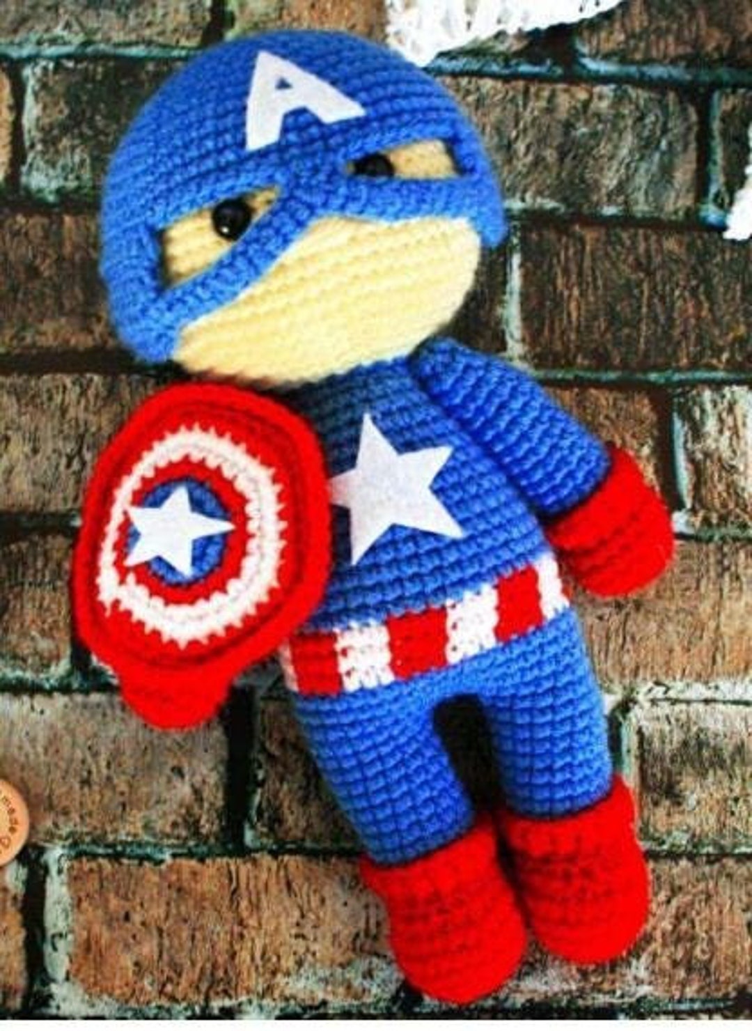 Crochet-captain-america-pdf-amigurumi-pattern - Etsy