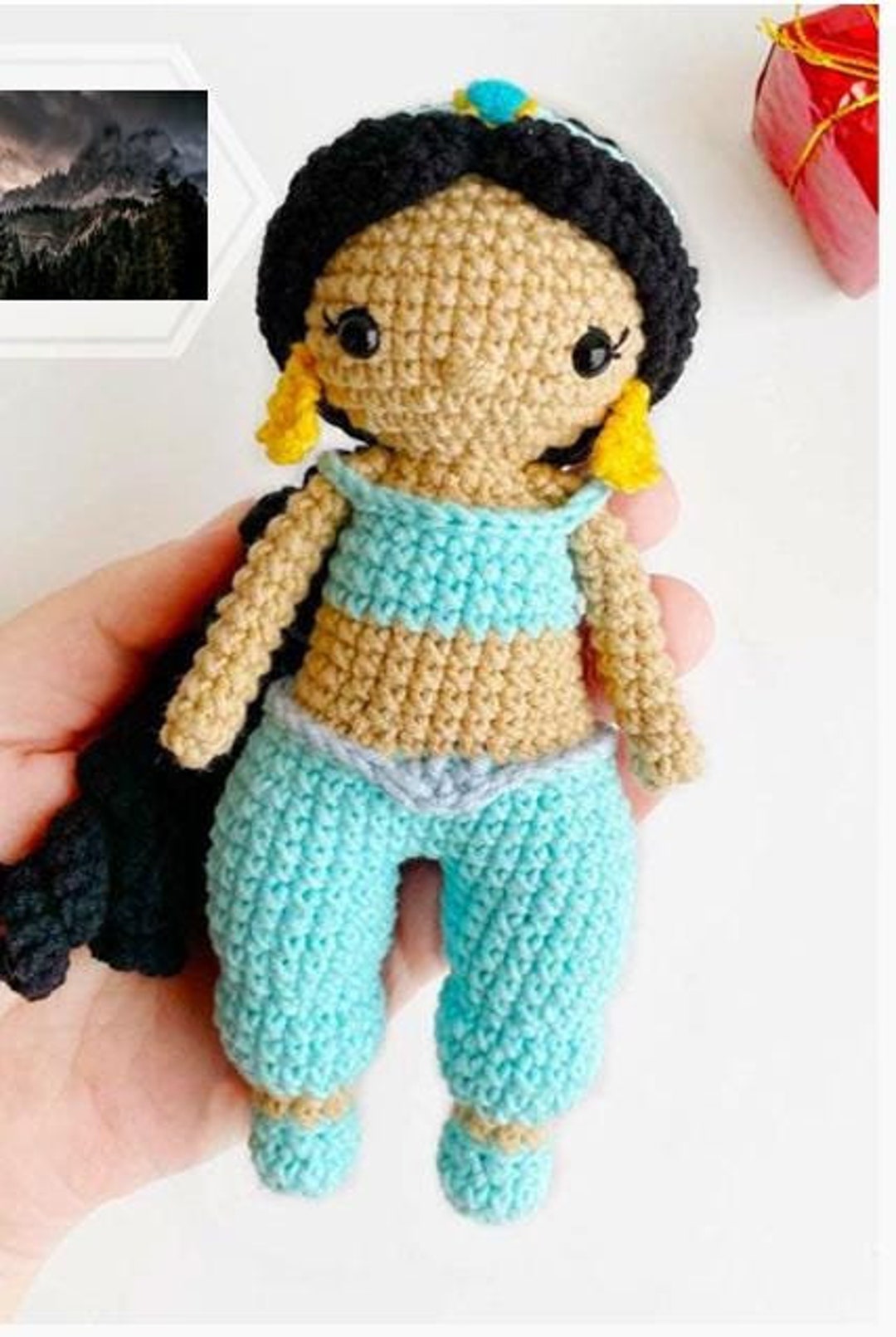 Crochet-princess-jasmine-doll-amigurumi-pdf-pattern - Etsy