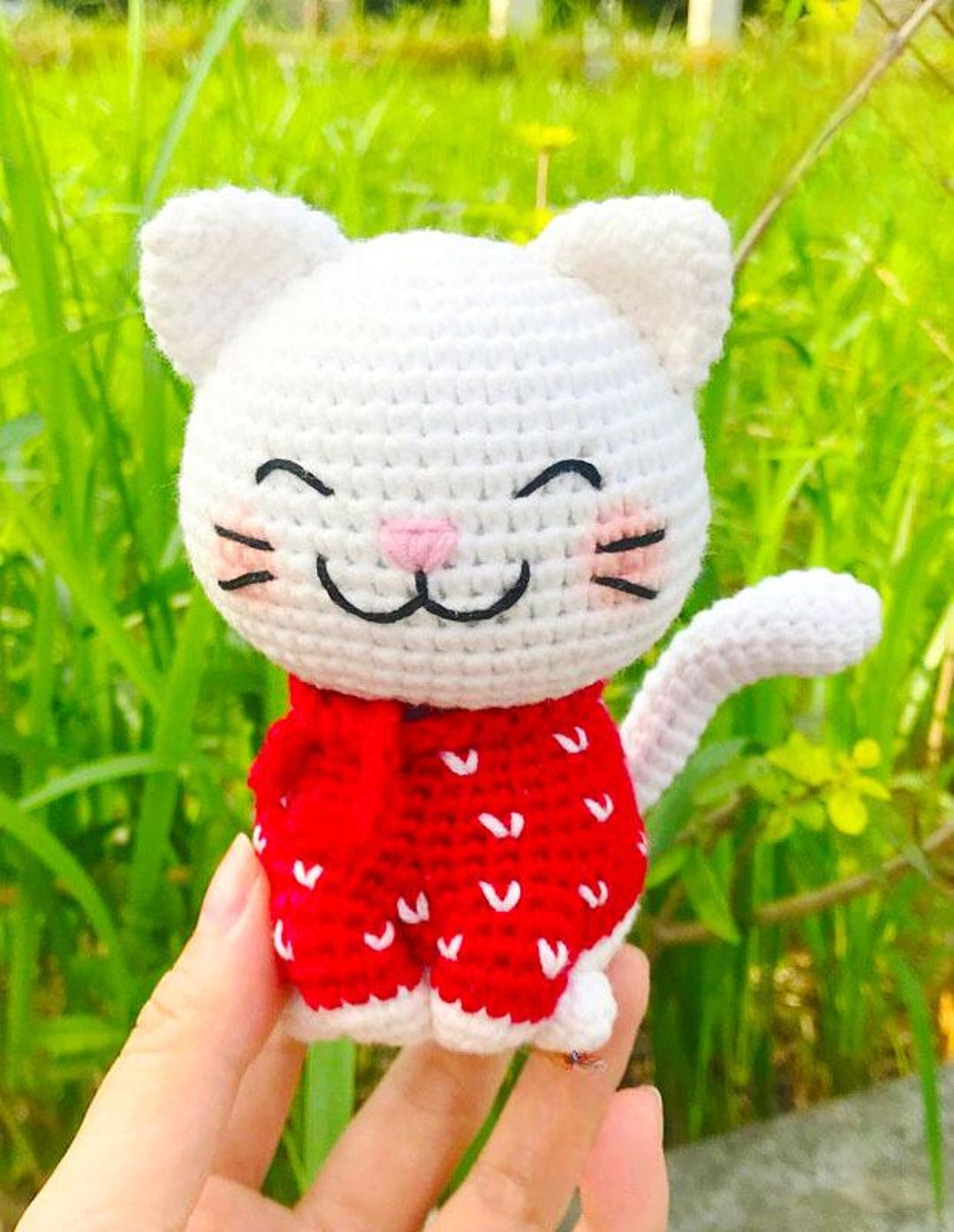 Crochet Cat Pattern, Cat Amigurumi Pattern, Crochet Cream Cat Pattern ...