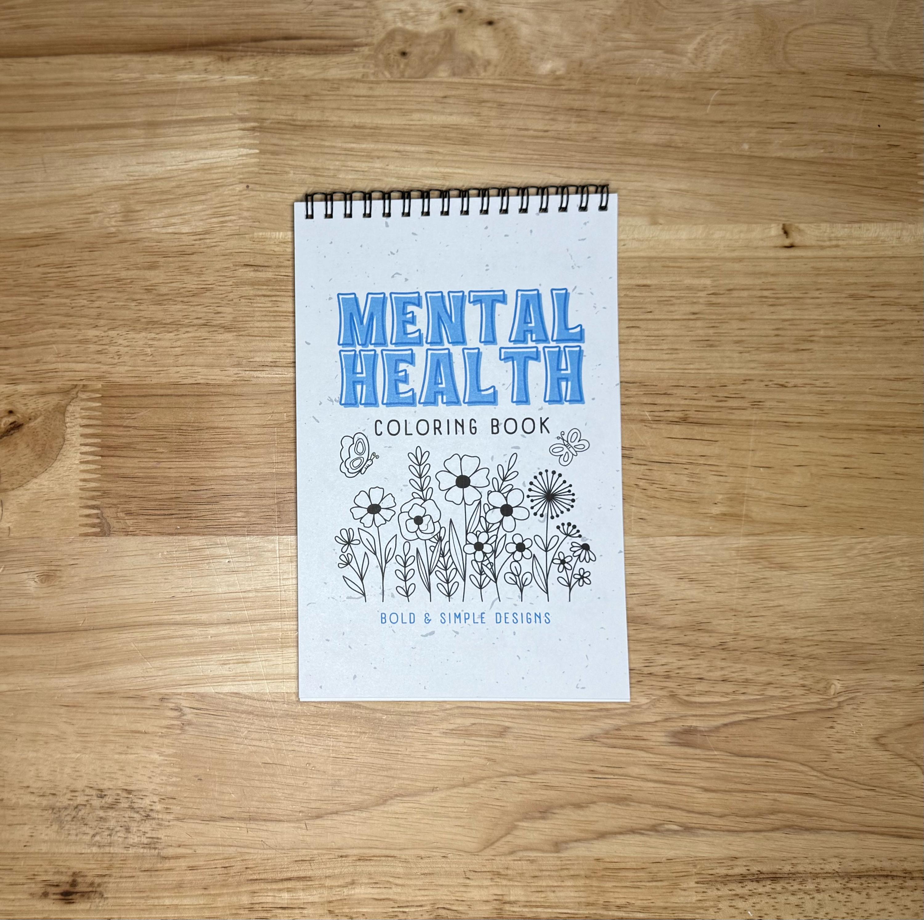 Mental Health Coloring Book - Digital PDF - Etsy