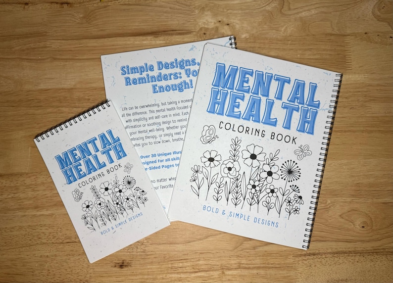 Mental Health Coloring Book - Etsy