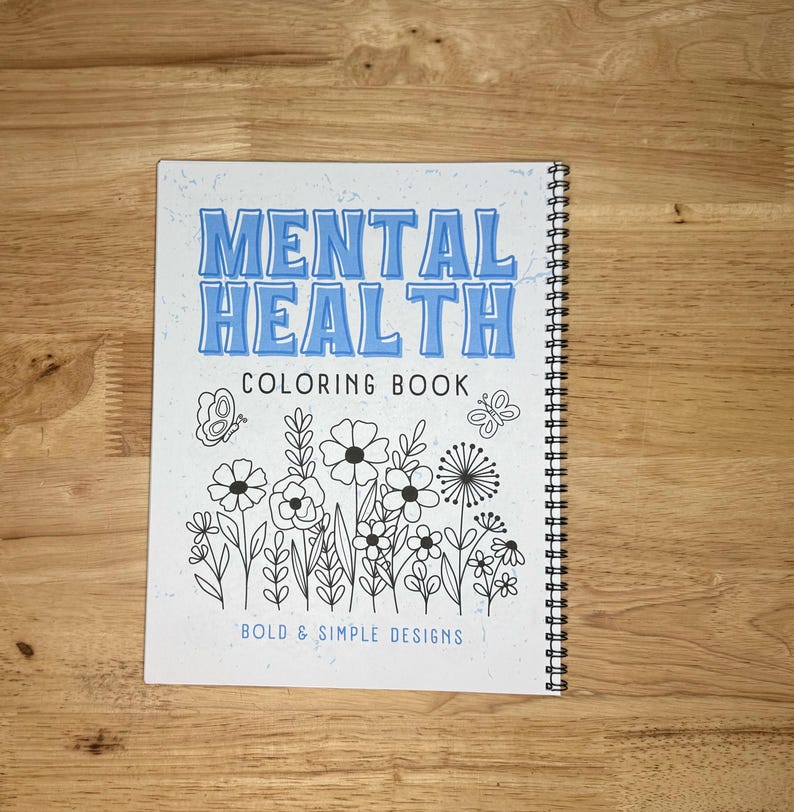 Mental Health Coloring Book - Etsy