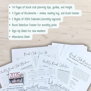 Book Club Kit: Printable Guide & Worksheets (instant Download) - Etsy