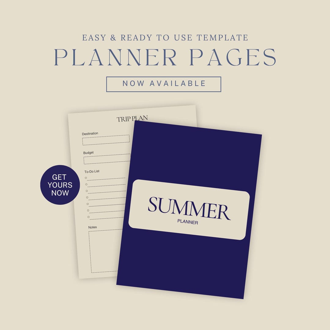 Summer Planner for Teachers | Printable Weekly & Monthly PDF | Undated ...