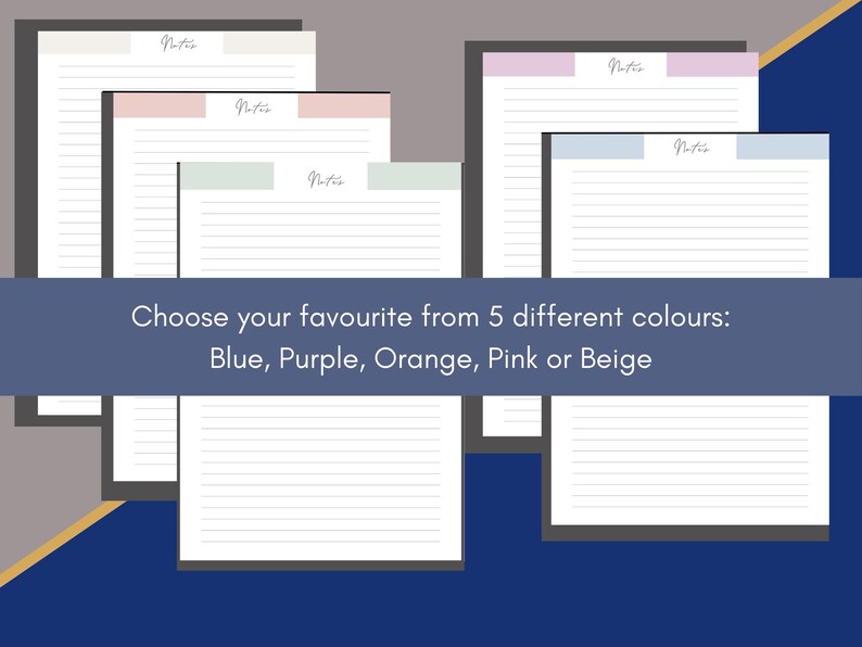 A4/A5 Editable Sheets - Writing Paper - Blank Notes - 30-lined ...