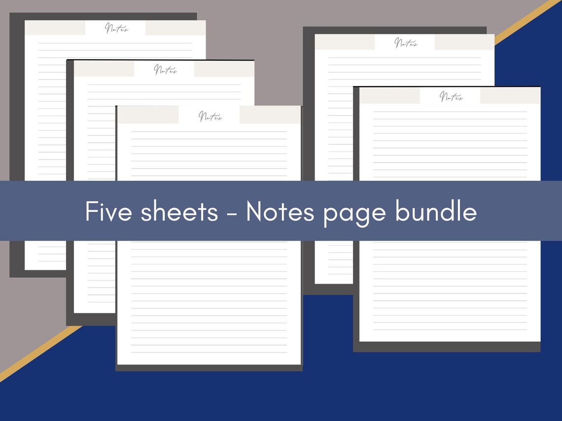 A4/A5 Editable Sheets - Writing Paper - Blank Notes - 30-lined ...