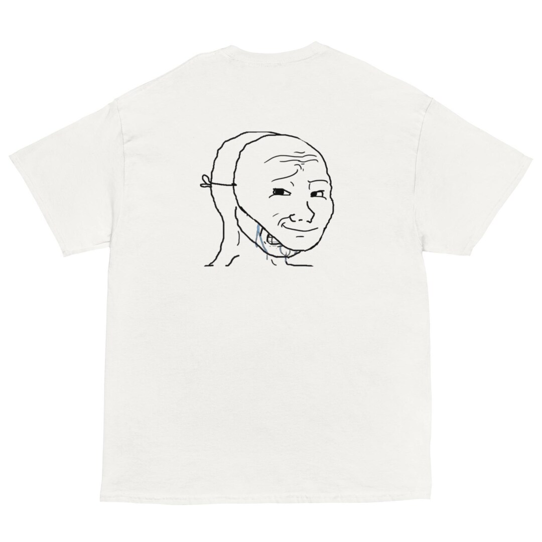 Wojak Meme T-shirt: Crying Mask, Internet Culture - Etsy