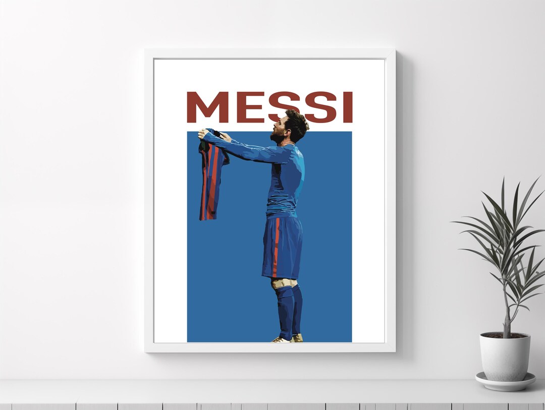 Lionel Messi Barcelona Print - Etsy