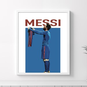 Lionel Messi Barcelona Print - Etsy