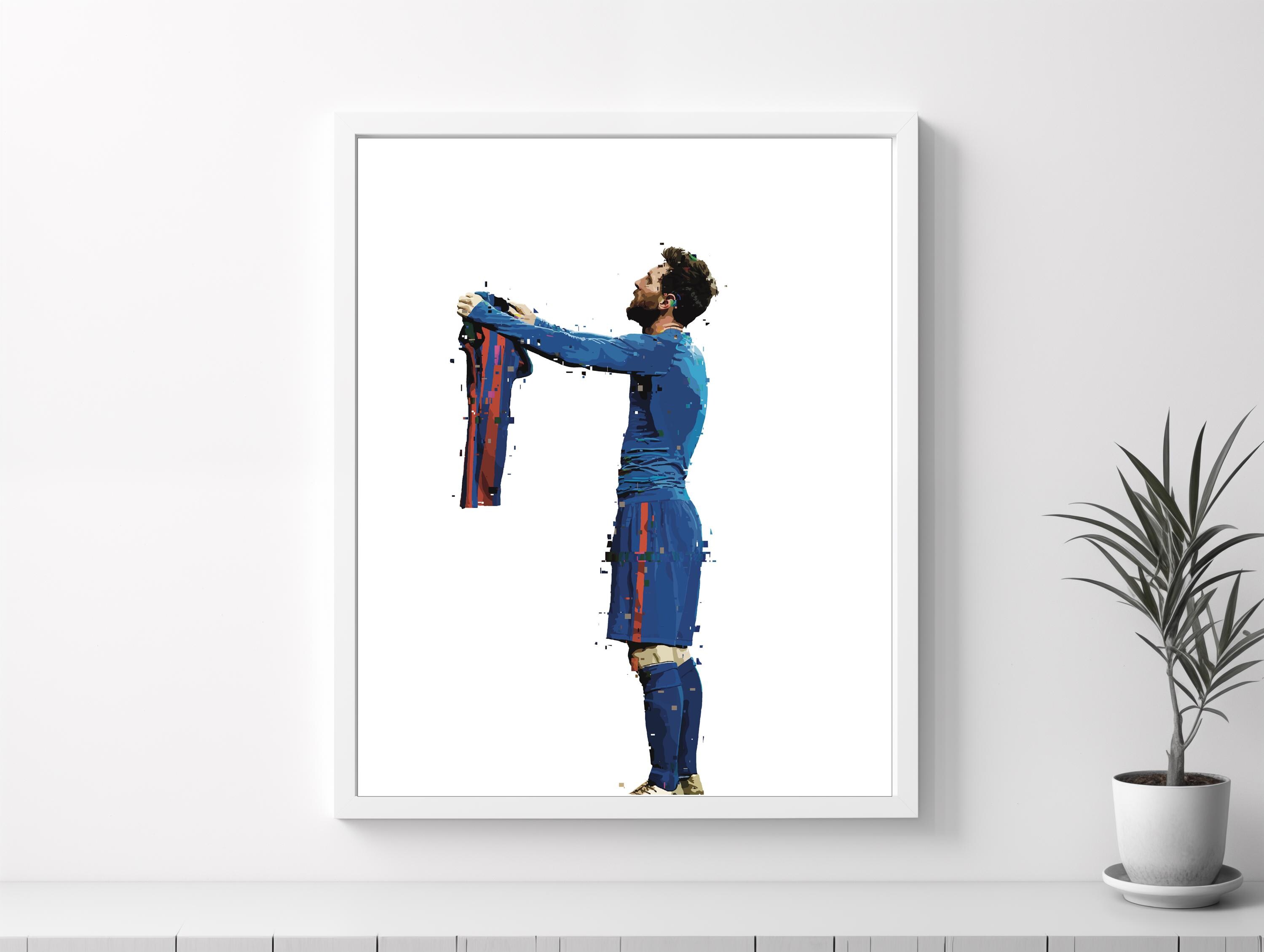 Lionel Messi Barcelona Print - Etsy