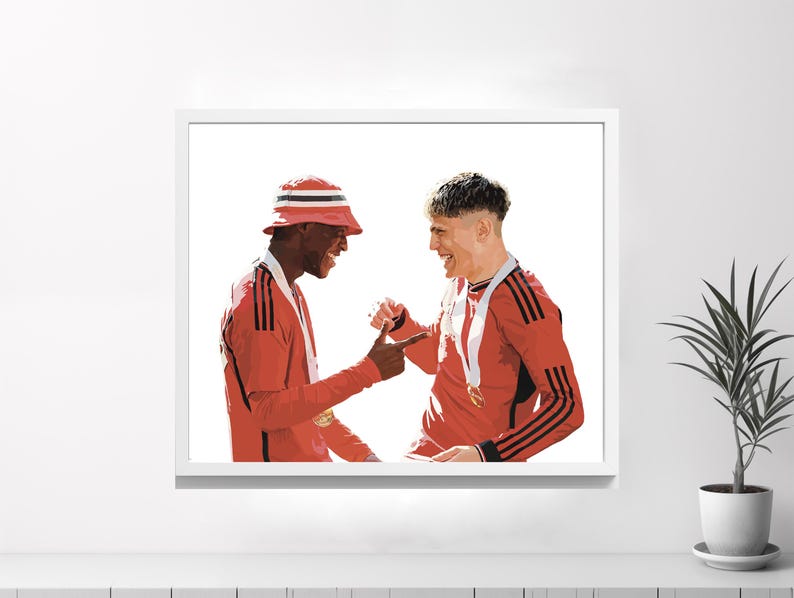Mainoo X Garnacho Poster Print - Etsy