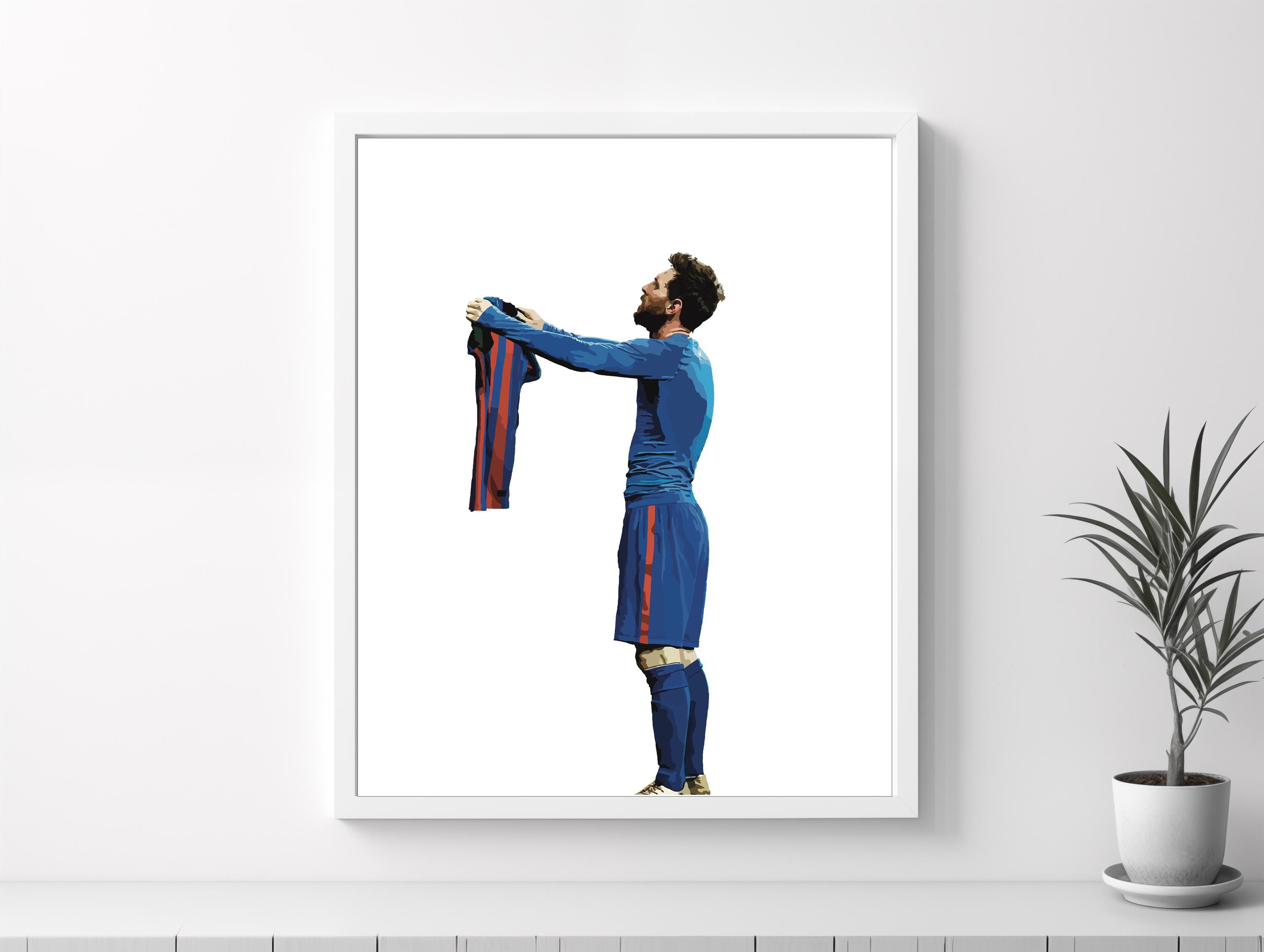 Lionel Messi Barcelona Print - Etsy