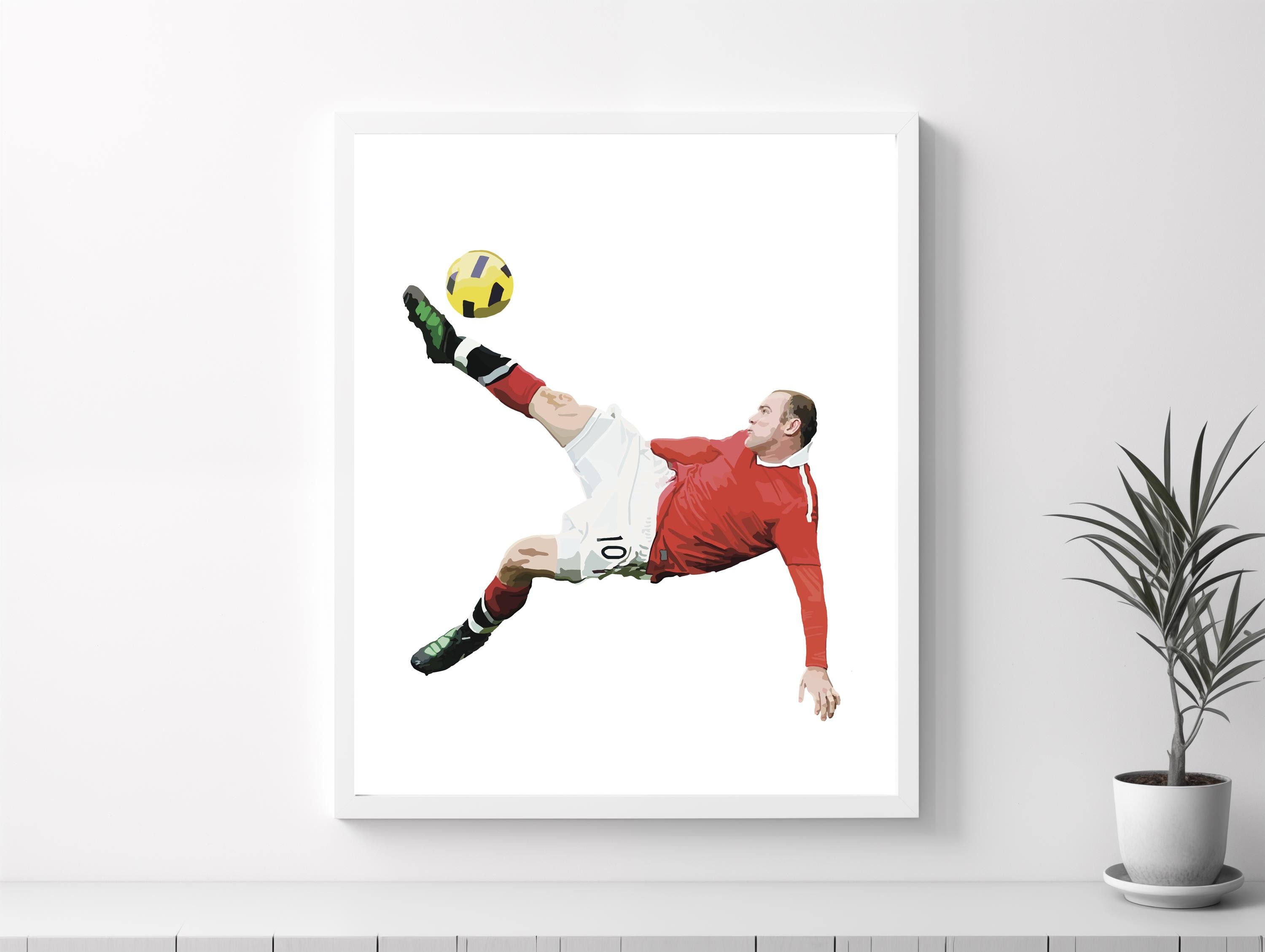 Wayne Rooney Overhead Kick Poster Print - Etsy