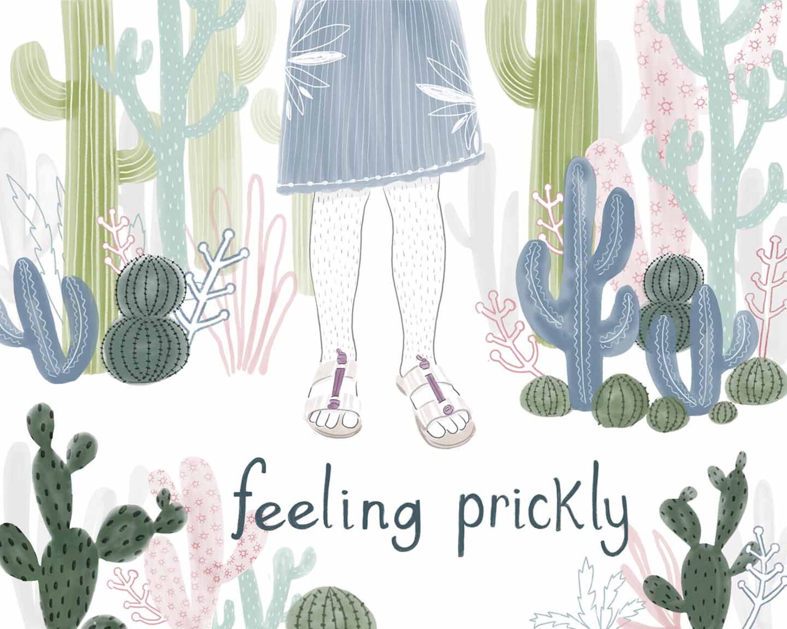 Feeling Prickly 4x5.5 Notecards Set of 4 - Etsy
