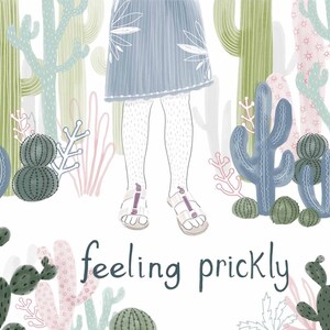 Feeling Prickly 4x5.5 Notecards Set of 4 - Etsy