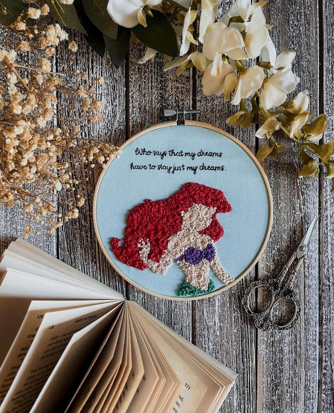 Disney Princess Hand Embroidered Hoop - Etsy