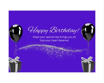 Birthday Card Template X3 - Etsy