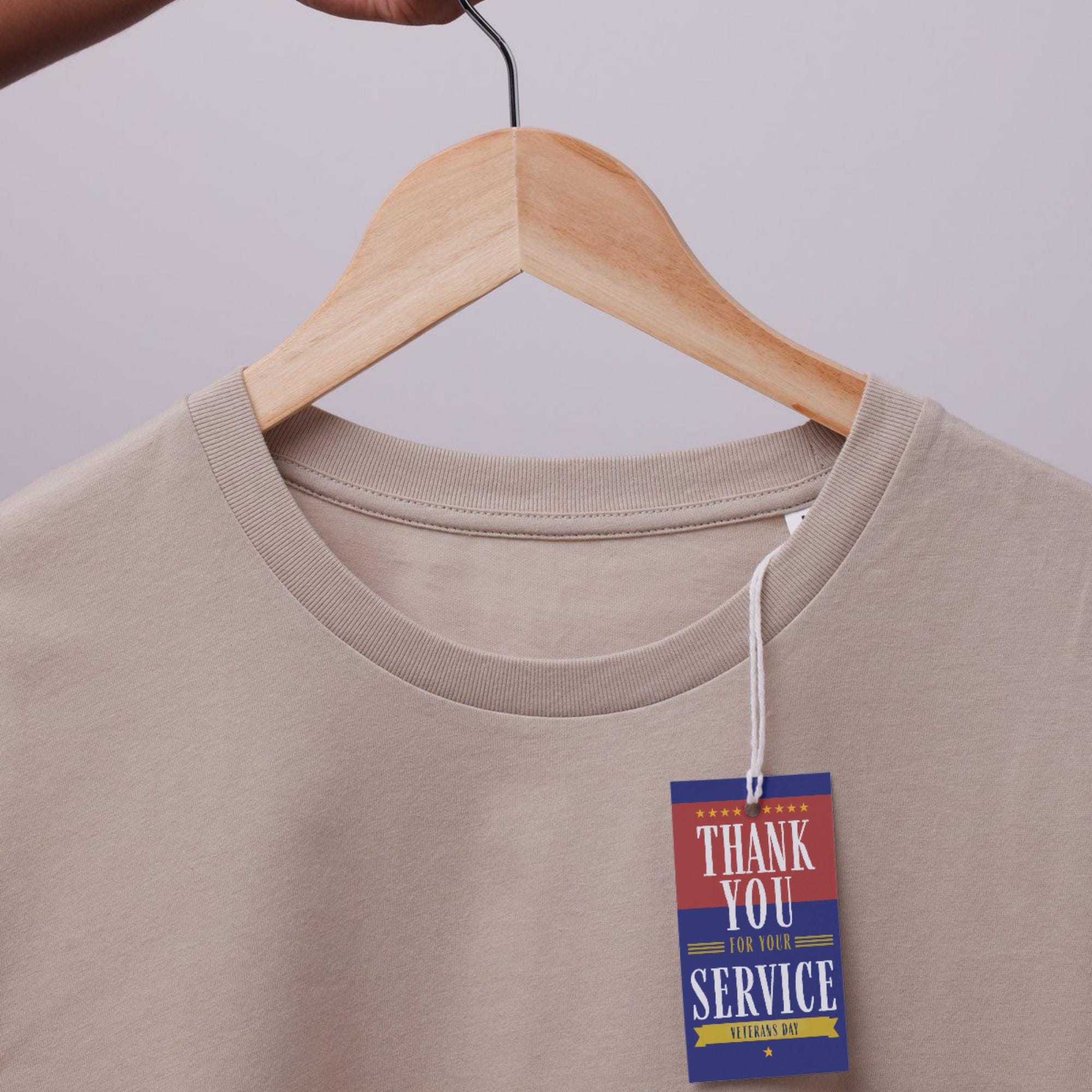 Veterans Day Gift Tags Printable Patriotic Thank You Tags | Instant ...