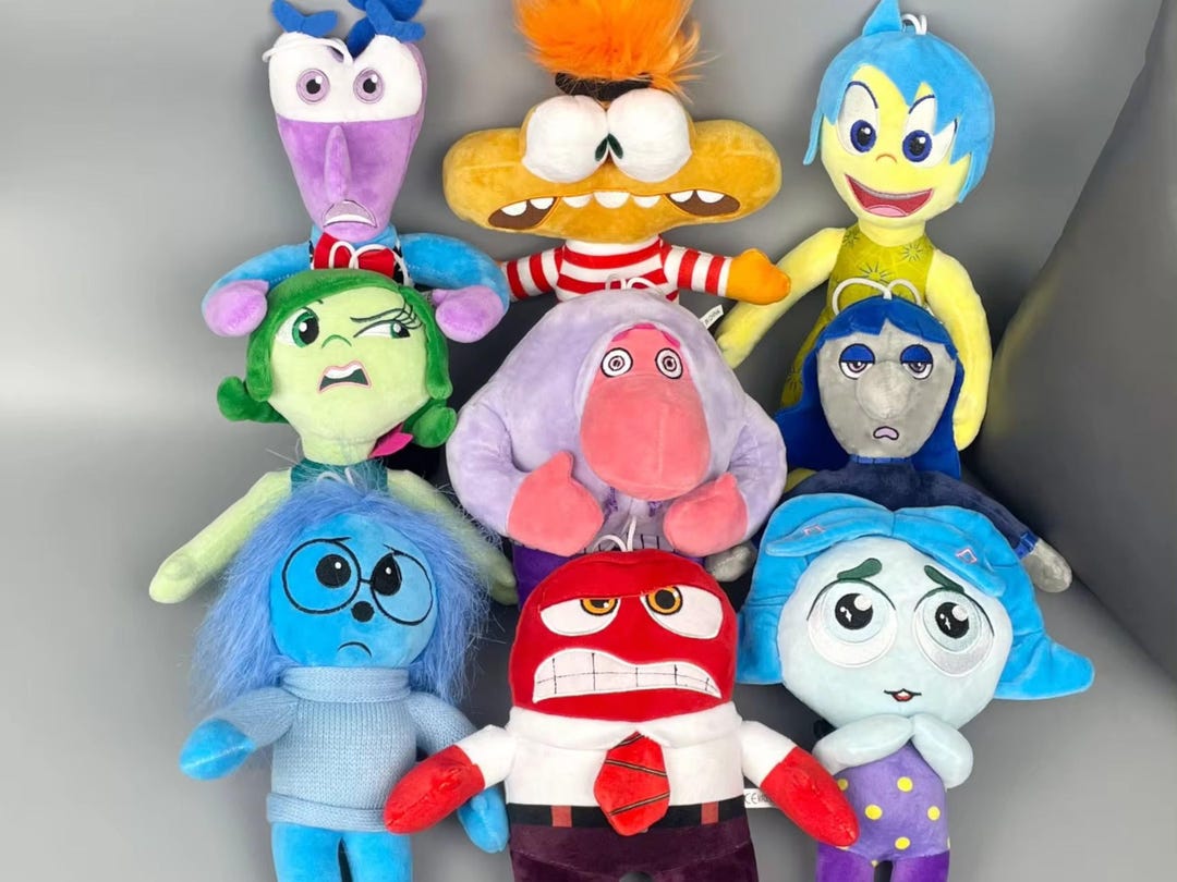 Inside Out 2 Plush Dolls Cute Cartoon Plushie Soft Stuffed Toy Kids ...