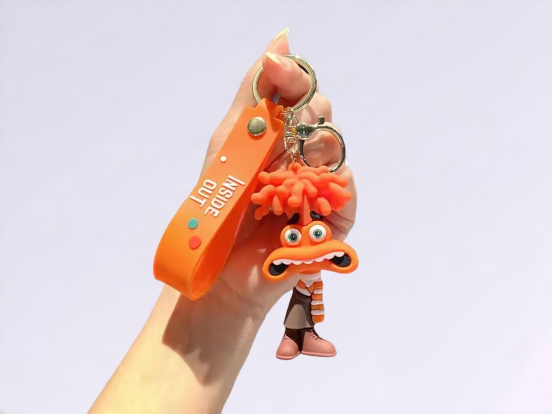 Disney Inside Out 2 Keychain Cute Anime Character Keychains Anxiety ...